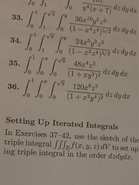 Solved 784 Chapter 12: Multiple Integrals Exercises: 12.5 | Chegg.com