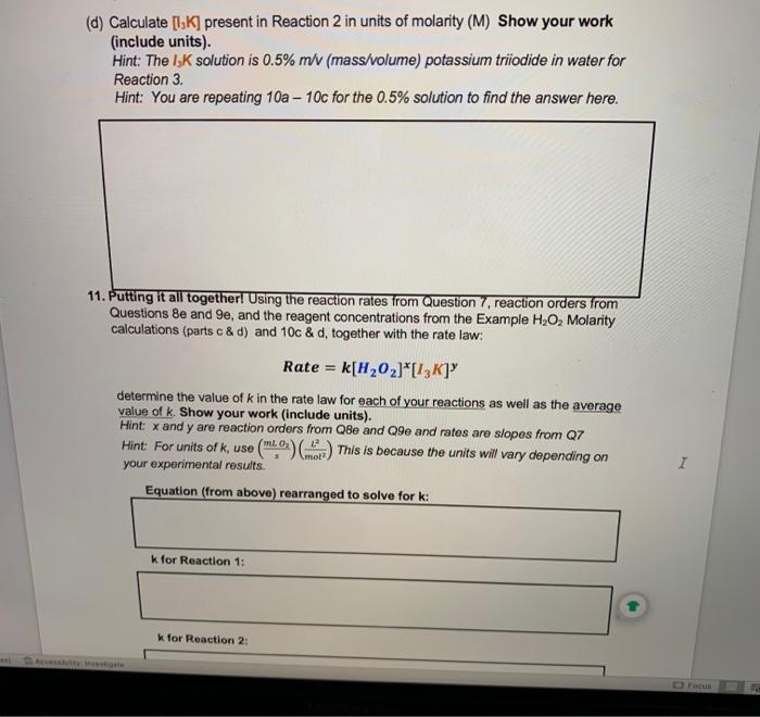 b. Include the data from Reaction 1(10 mL undiluted | Chegg.com