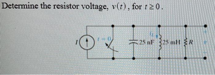 Solved The current source supplies 100 mA and R=400Ω. | Chegg.com