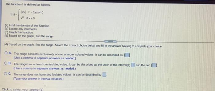 Solved The function fis defined as follows. 2x if- 1sx
