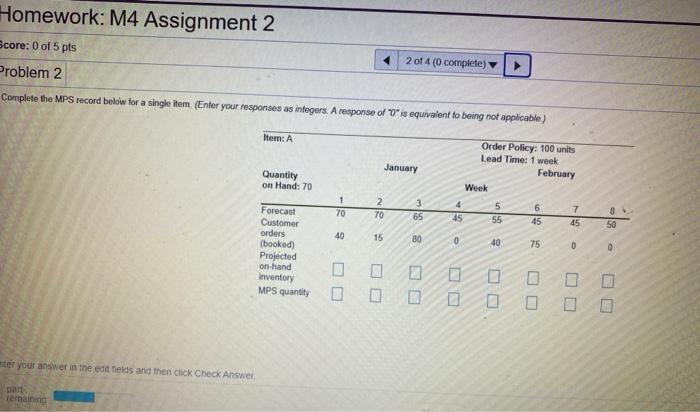 Solved Homework: M4 Assignment 2 Score: 0 of 5 pts 2 of 4 (0 | Chegg.com