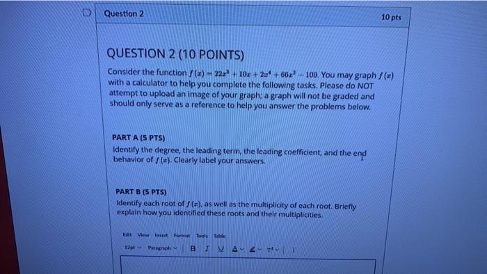 Solved D Question 2 10 Pts Question 2 10 Points Consider 2377