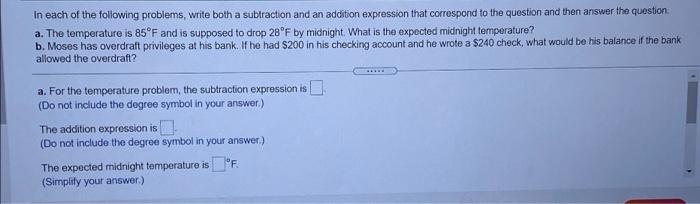 Solved In each of the following problems, write both a | Chegg.com