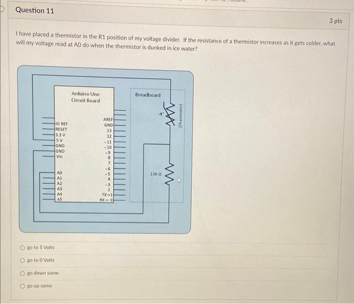 Solved I have placed a thermistor in the R1 position of my | Chegg.com