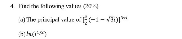 Solved Find the following values (20%)(a) ﻿The principal | Chegg.com
