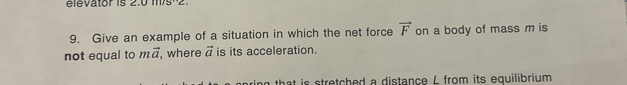 High Quality SOLUTION Give an example of a situation in which the net force | Chegg.com