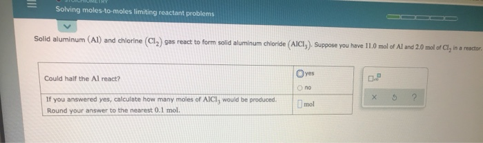 Solved Solving moles-to-moles limiting reactant problems | Chegg.com