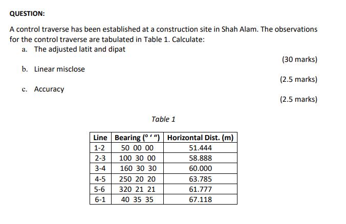 Solved how to solve this by using the traverse form given. | Chegg.com