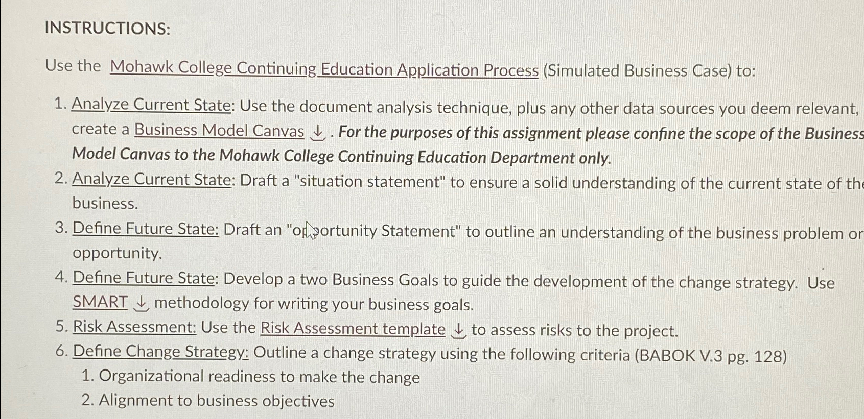 Solved INSTRUCTIONS:Use the Mohawk College Continuing | Chegg.com