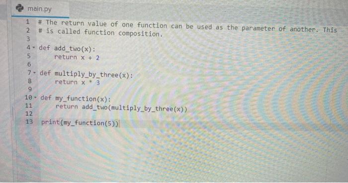 Solved add an additional function call inside my function, | Chegg.com