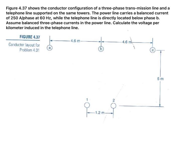 Solved Figure 4.37 shows the conductor configuration of a | Chegg.com