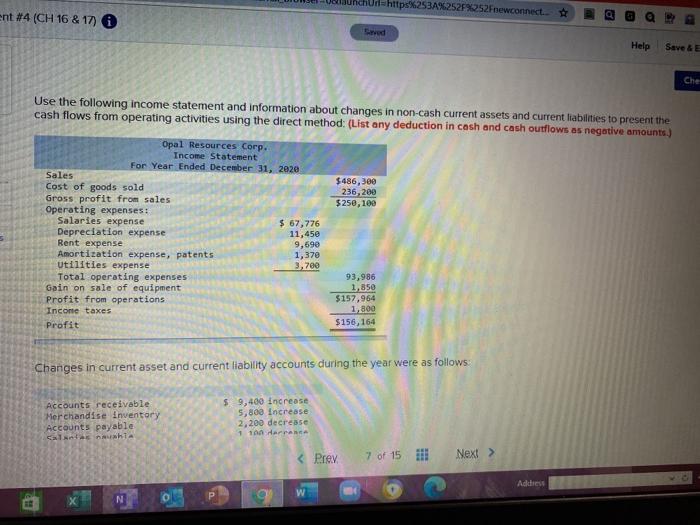 Solved http%253A%252F%252Fnewconnect. ent #4 (CH 16 & 17) | Chegg.com