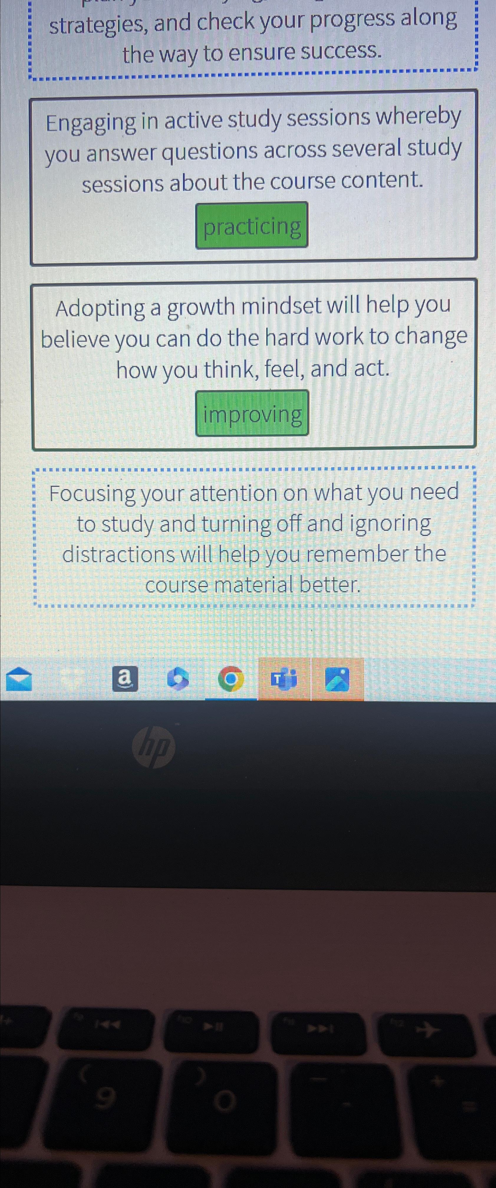 Solved strategies, and check your progress along the way to | Chegg.com