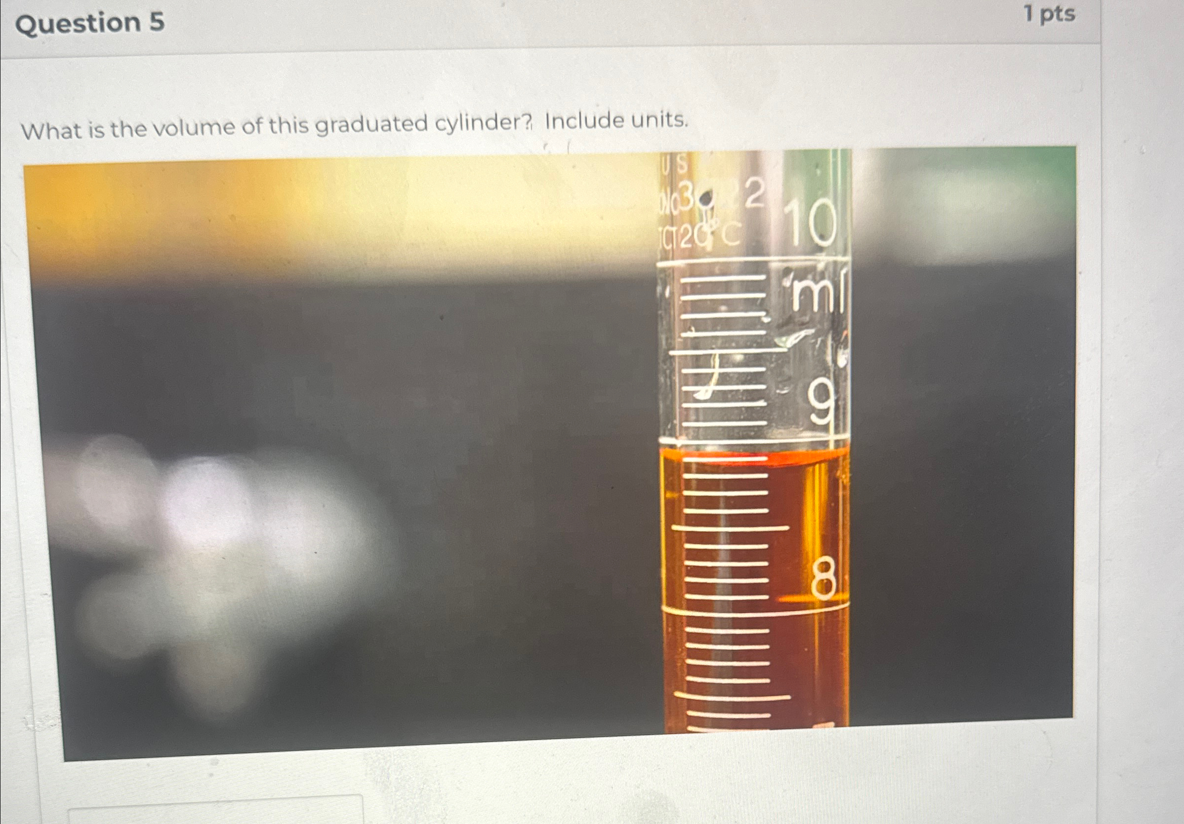 Solved Question 51 ﻿ptsWhat is the volume of this graduated | Chegg.com