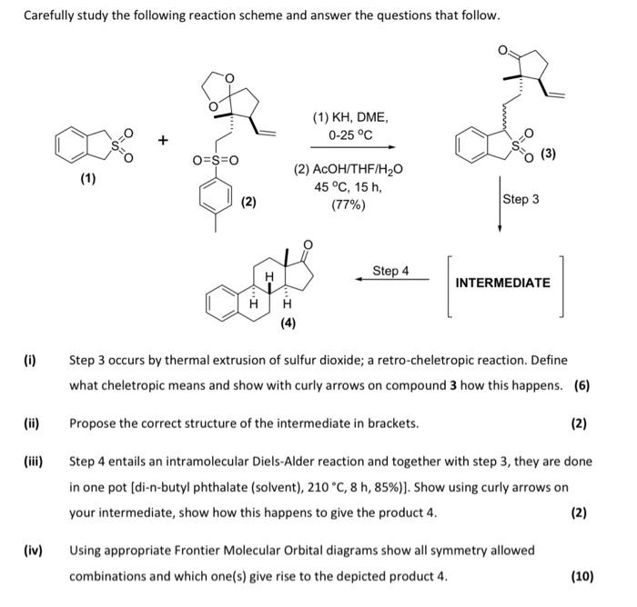 Solved Carefully study the following reaction scheme and | Chegg.com