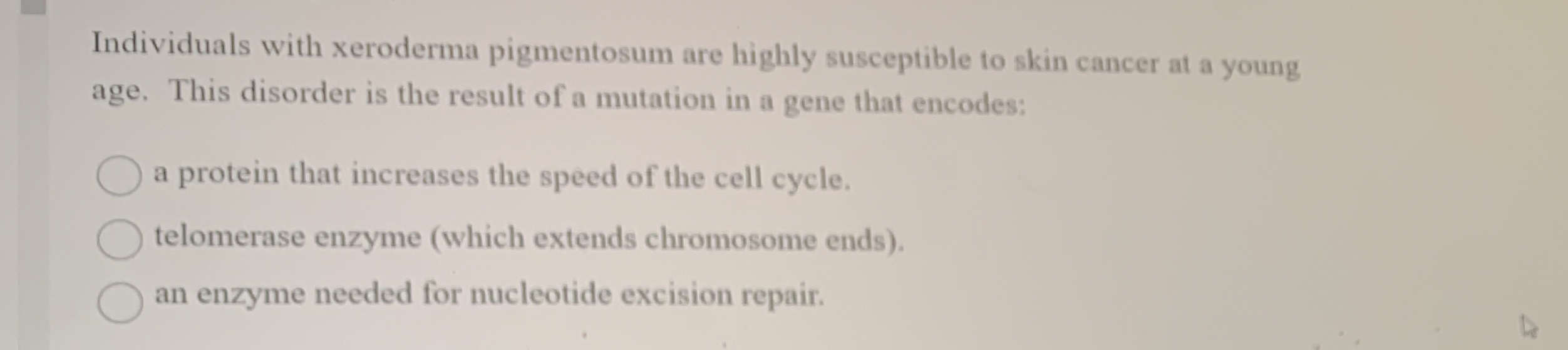 Solved Individuals with xeroderma pigmentosum are highly | Chegg.com