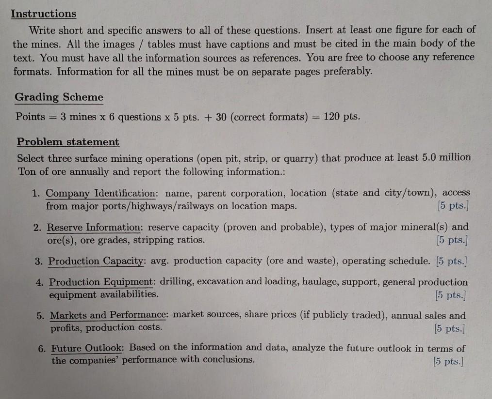 Solved Instructions Write short and specific answers to all | Chegg.com