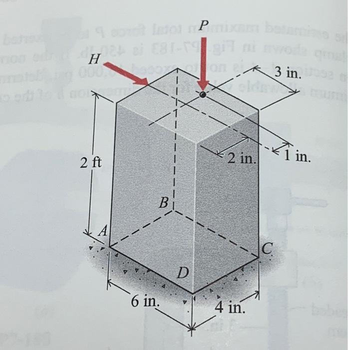 Solved 7−189 * A short post supports a vertical force | Chegg.com