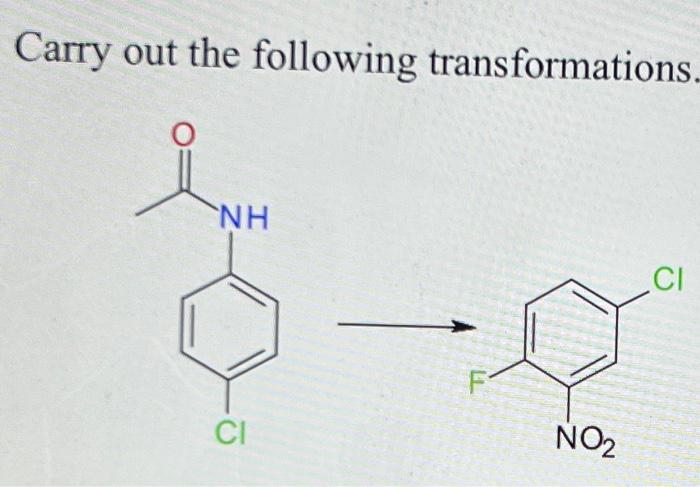 Solved Carry out the following transformations | Chegg.com