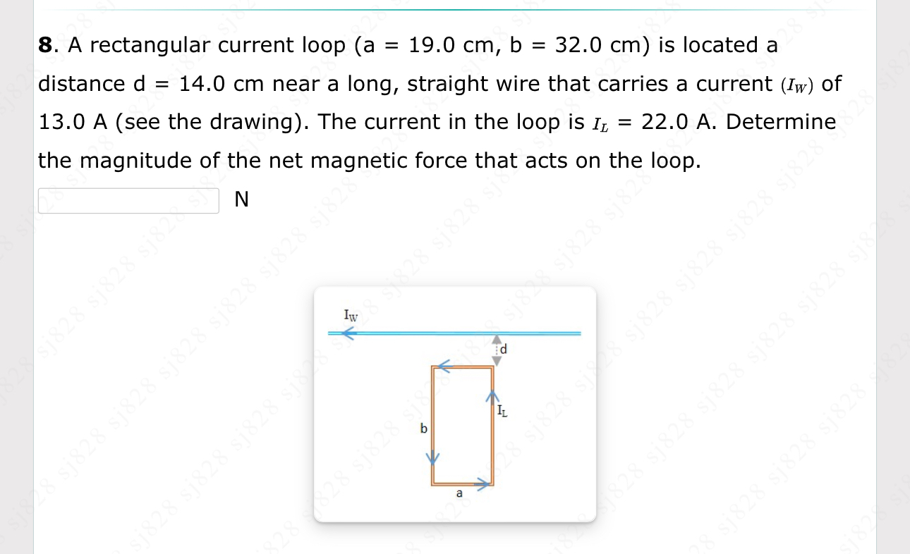 Solved A rectangular current loop | Chegg.com