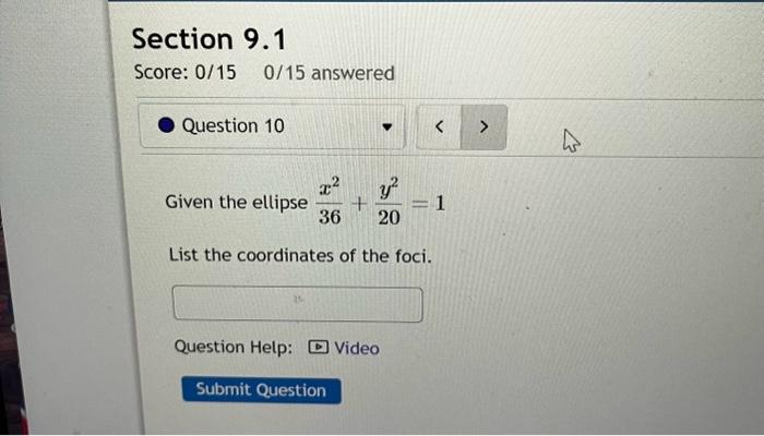 Solved 36x2+20y2=1 | Chegg.com