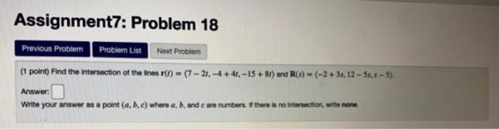 Solved Assignment7 Problem 18 Previous Problem Problem List 9479