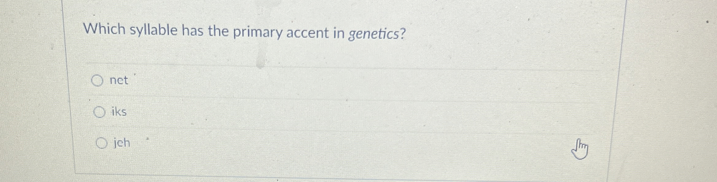 Solved Which syllable has the primary accent in | Chegg.com