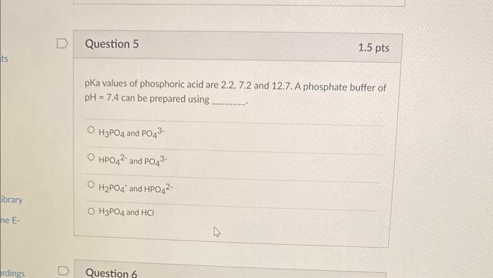 Solved pKa values of phosphoric acid are 2.2, 7.2 and 12.7. | Chegg.com