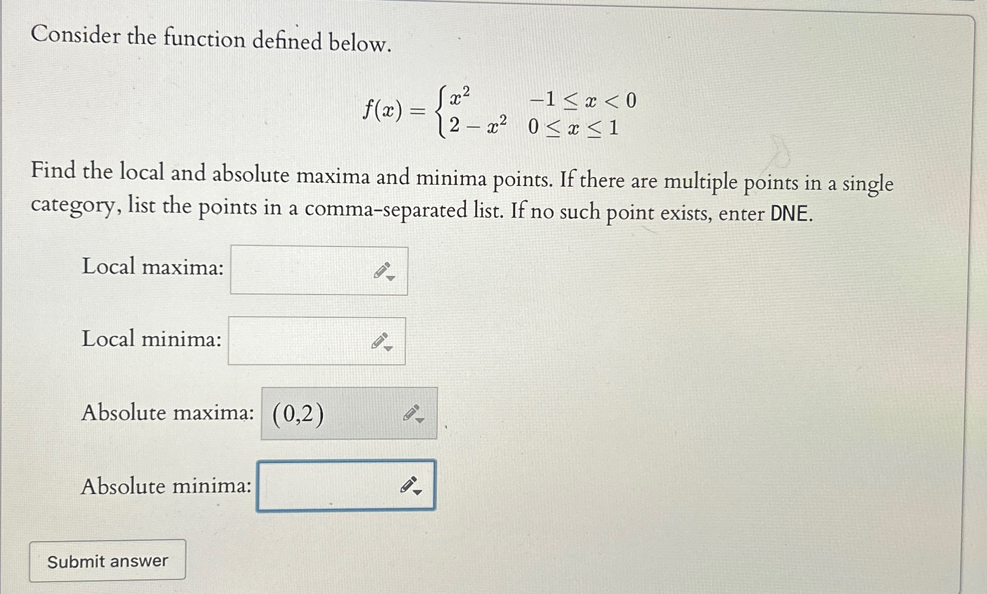 Solved Consider the function defined | Chegg.com Solved Consider the function defined | Chegg.com