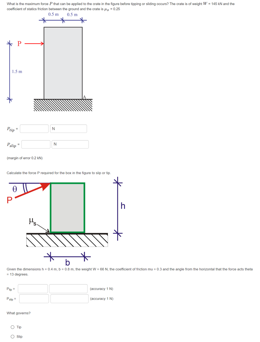 Solved What is the maximum force P ﻿that can be applied to | Chegg.com