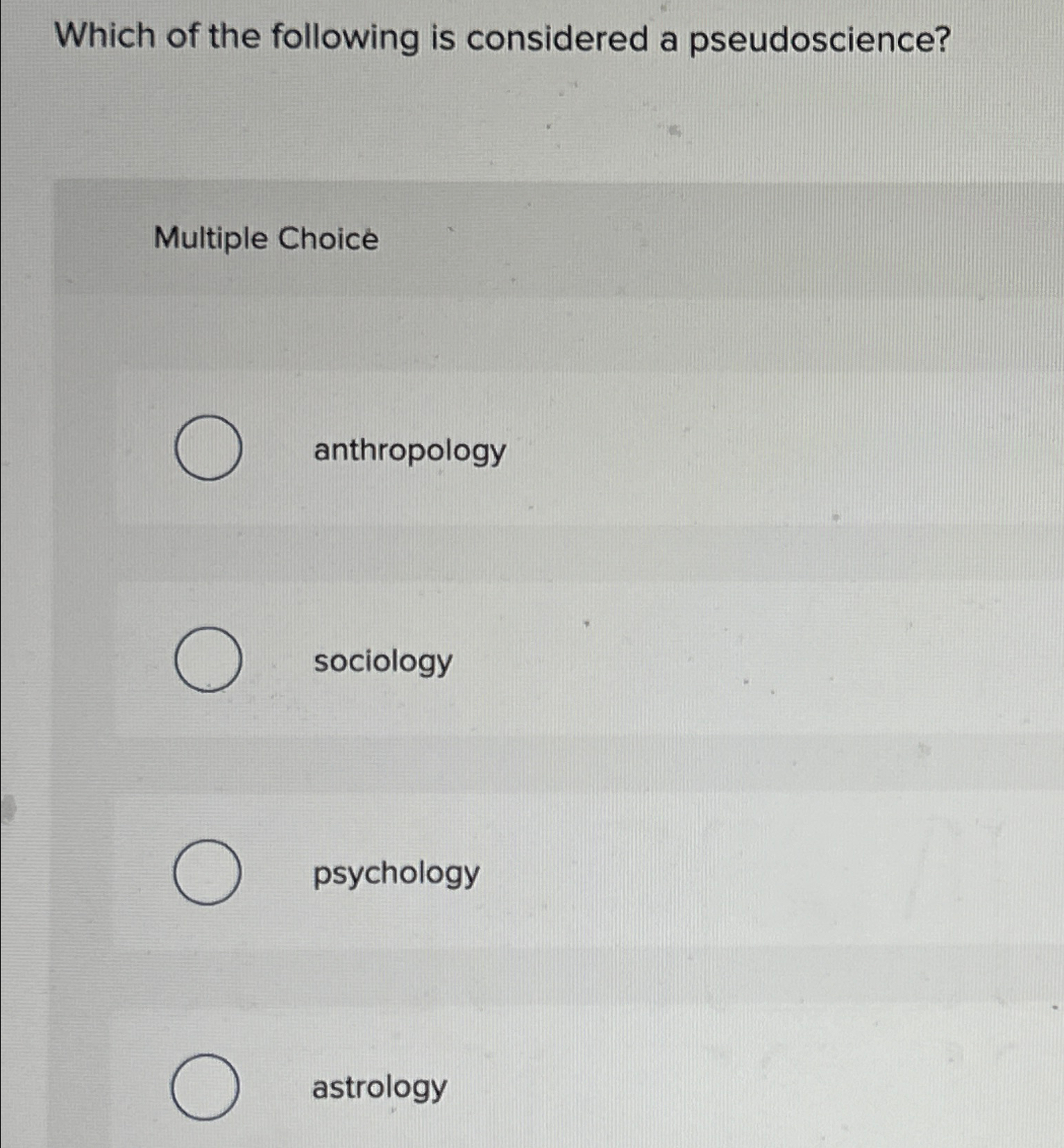 Solved Which of the following is considered a | Chegg.com