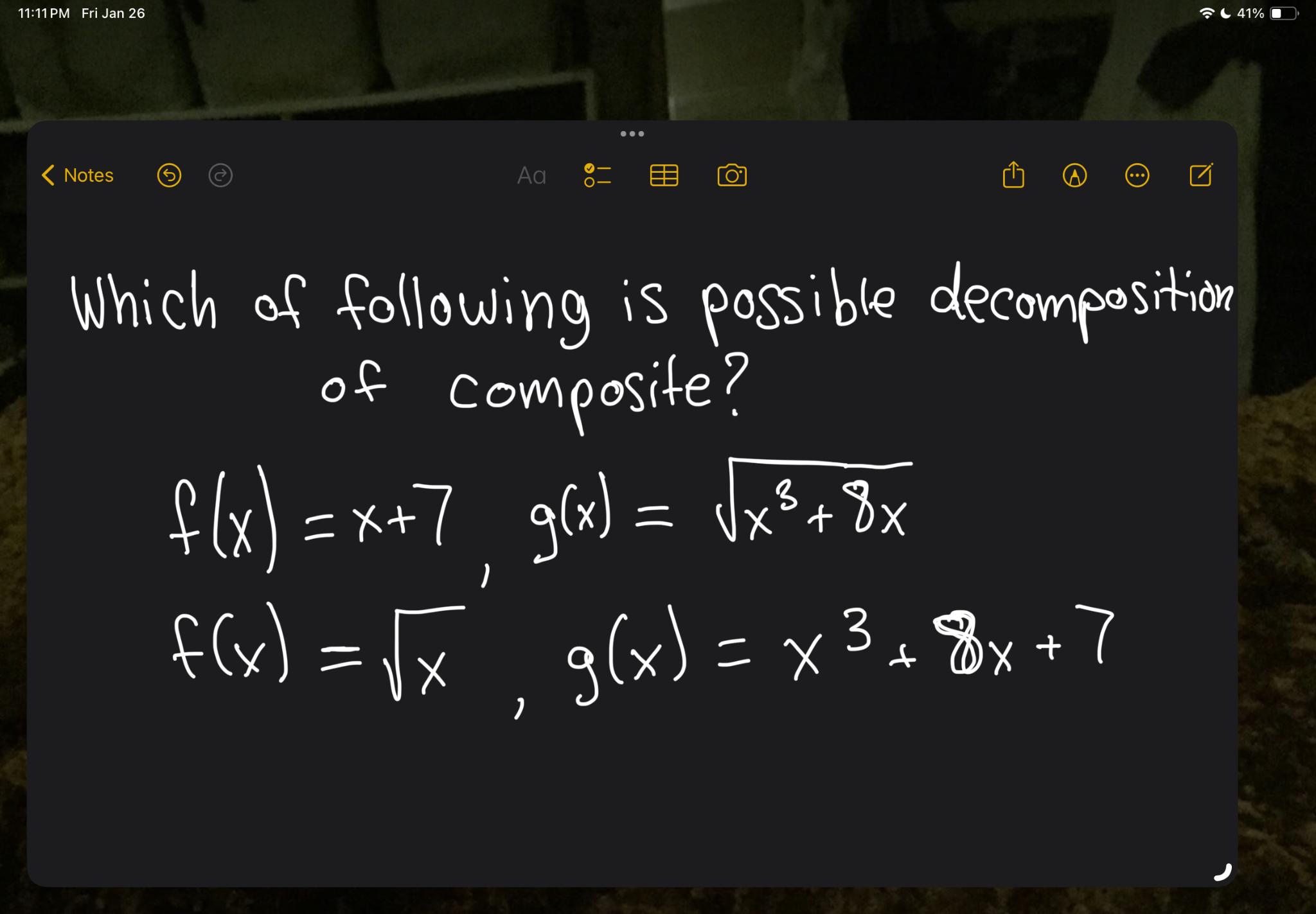 Solved Which of following is possible decomposition of | Chegg.com