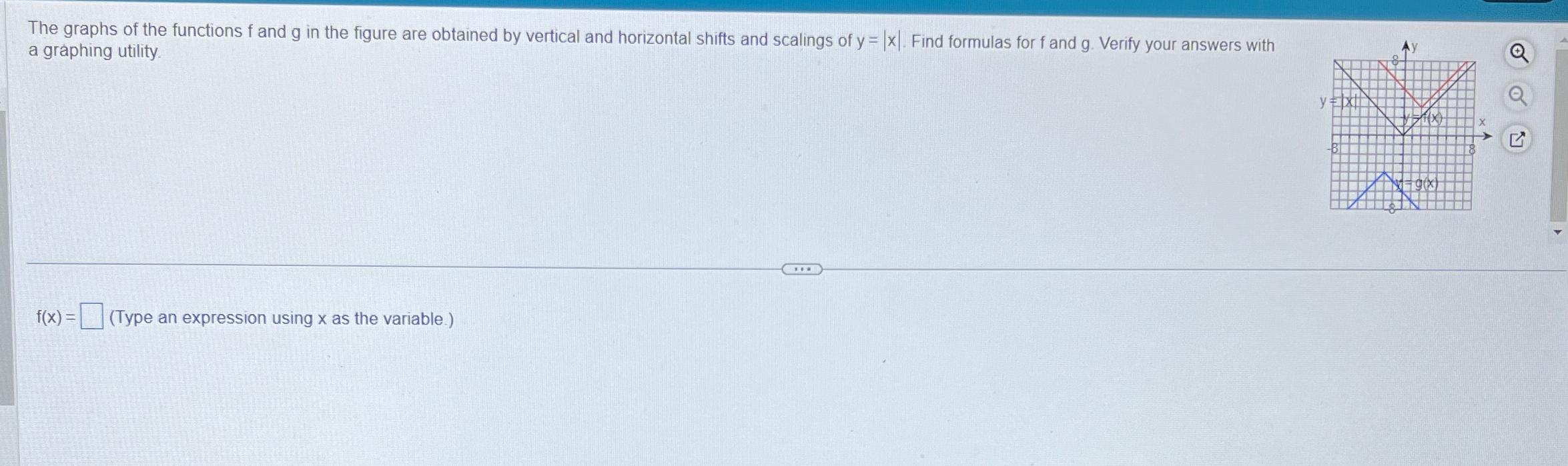 Solved The graphs of the functions f ﻿and g ﻿in the figure | Chegg.com