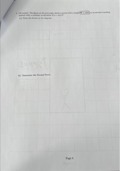 Solved (b) Determine the Normal Force. (a) Draw the | Chegg.com