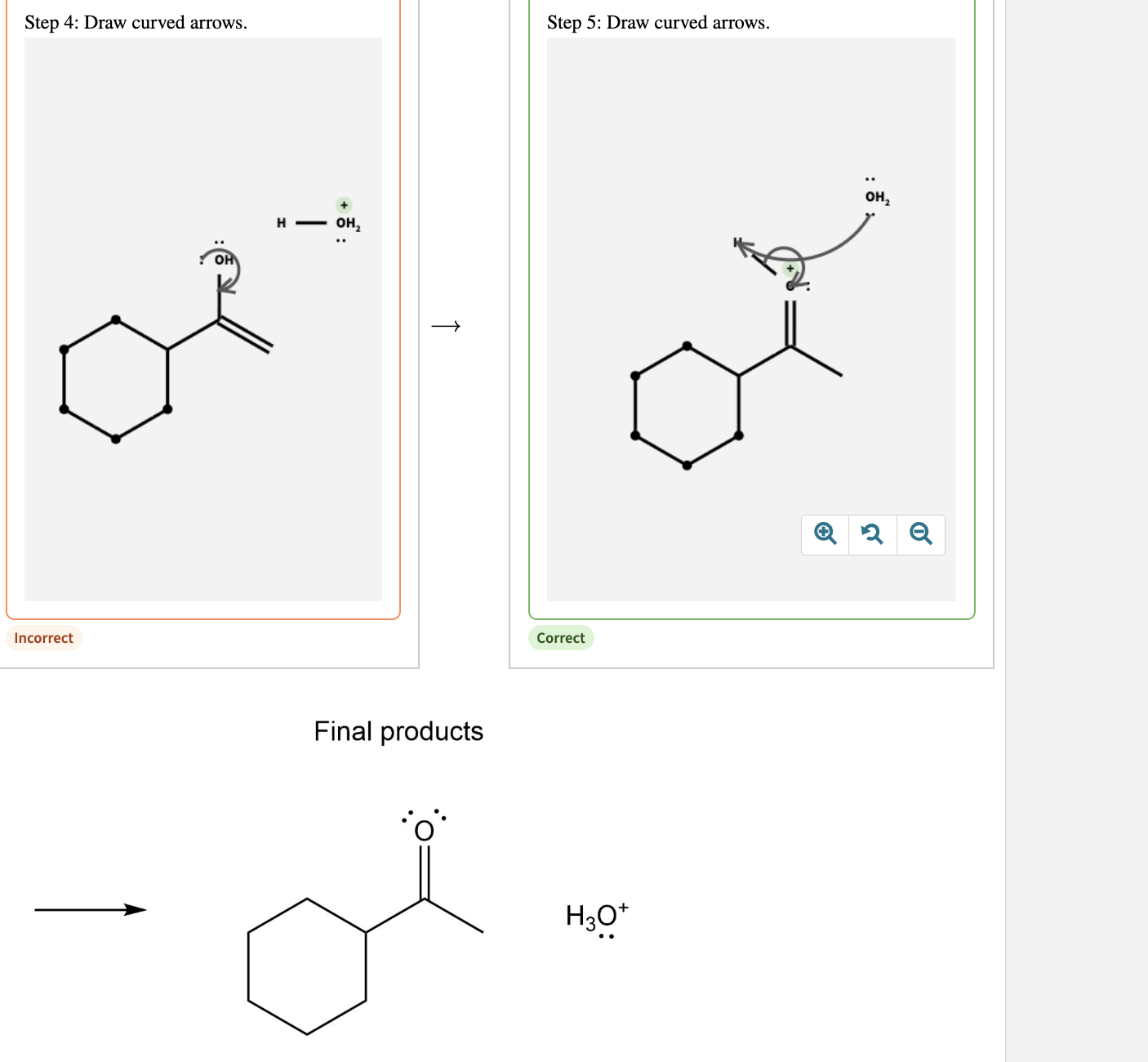 Step 4: Draw curved arrows.Step 5: Draw curved | Chegg.com