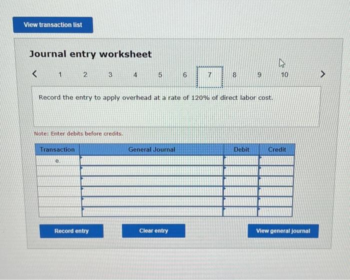 Solved Journal entry worksheetJournal entry worksheet 5 | Chegg.com