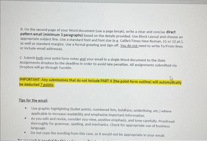 Instructions: A. Open a new MS Word document. On the | Chegg.com