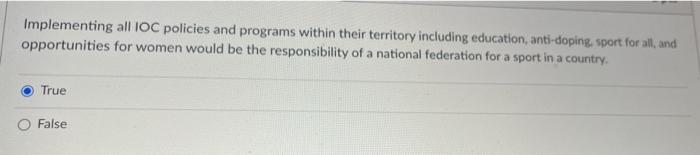 Solved Implementing all IOC policies and programs within | Chegg.com