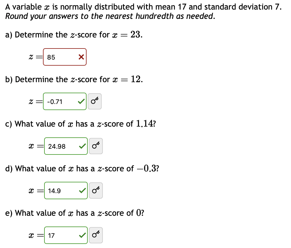 Solved A variable x ﻿is normally distributed with mean 17 | Chegg.com