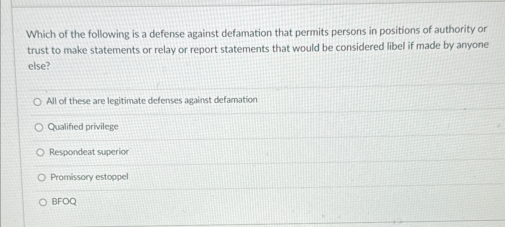 Solved Which of the following is a defense against | Chegg.com