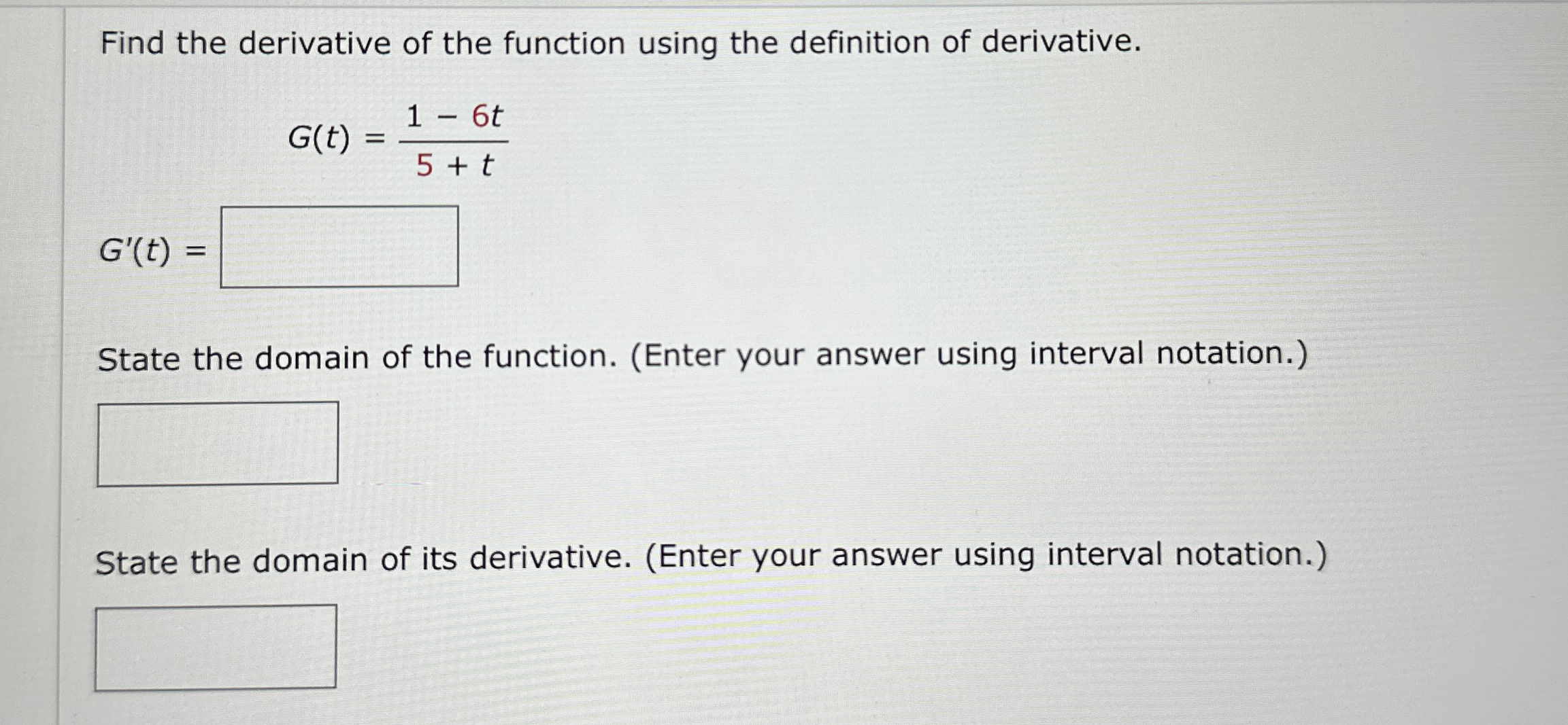 Solved Find the derivative of the function using the | Chegg.com