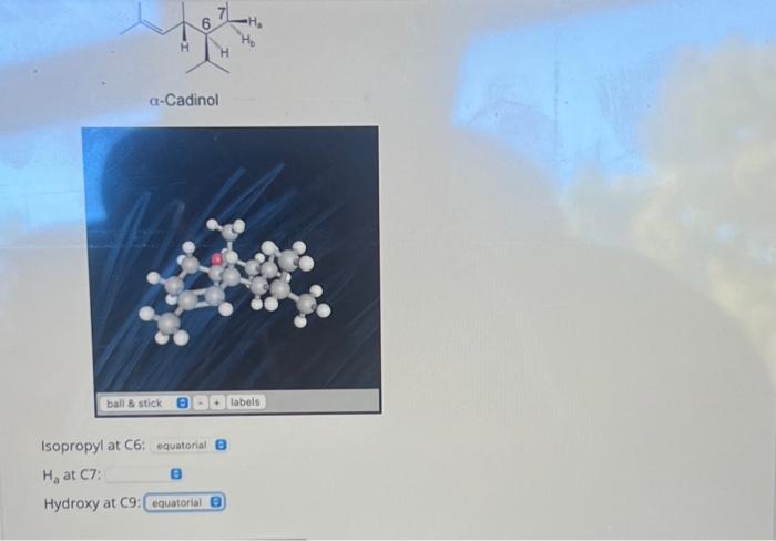 Solved alpha-Cadinol is a constituent of Chamaecyparis | Chegg.com