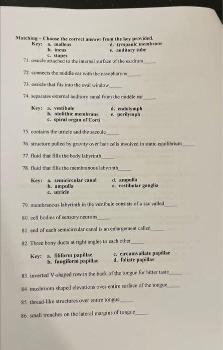 Solved 9. Which type of papillae are the largest, form an | Chegg.com