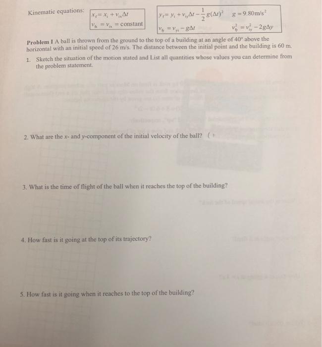 Solved Kinematic equations: xr=xi+viΔtvs=vix= constant | Chegg.com