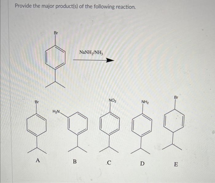 Solved Provide the major product(s) of the following | Chegg.com