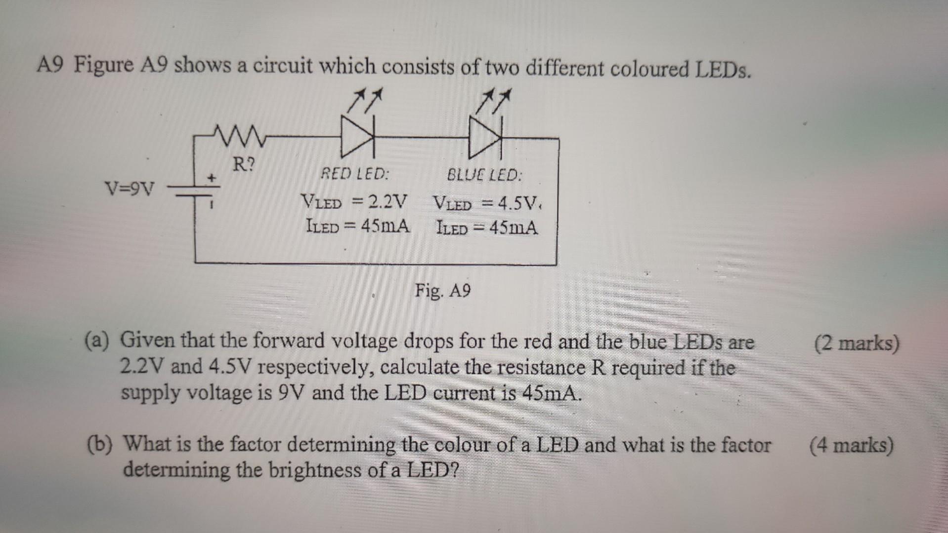 Solved A9 Figure A9 shows a circuit which consists of two | Chegg.com