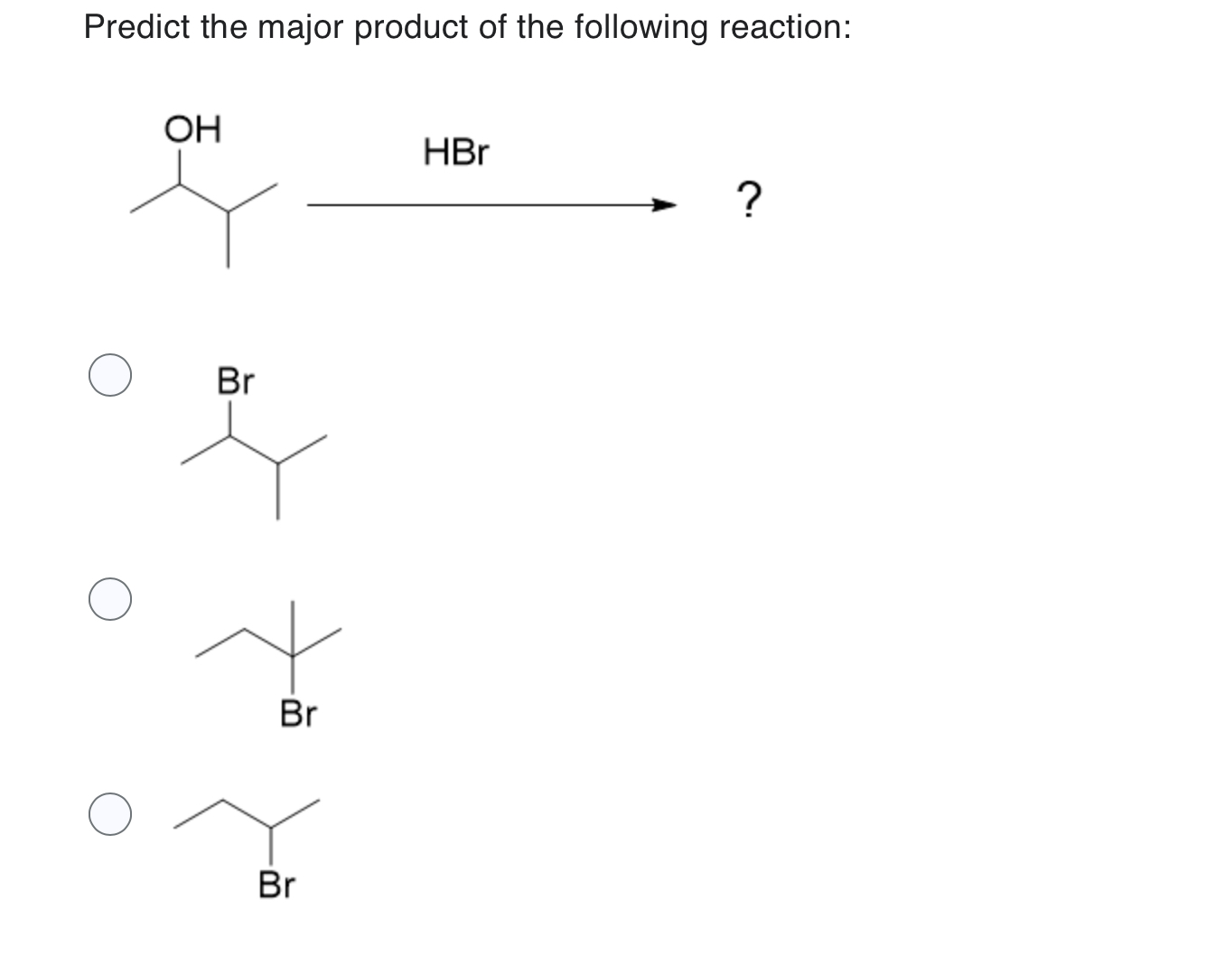 Solved Predict the major product of the following reaction: | Chegg.com