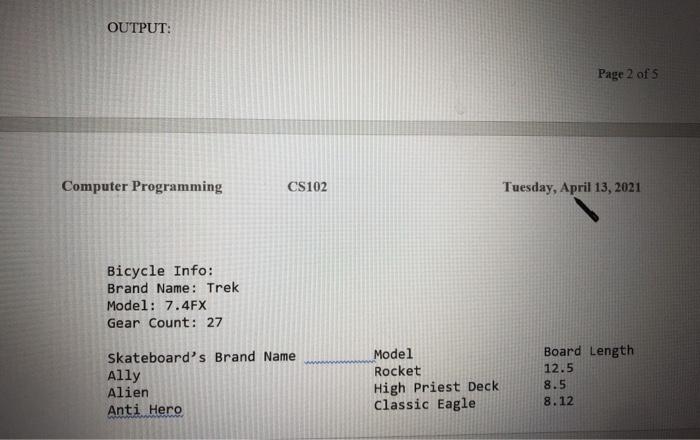 Solved 1. Based on the UML class diagram and the | Chegg.com
