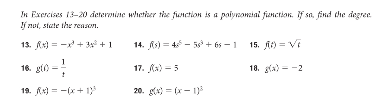 Solved In Exercises 13-20 ﻿determine whether the function is | Chegg.com