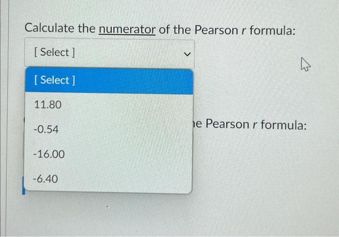 Solved D Question 32 8 p In order to calculate the Pearson | Chegg.com